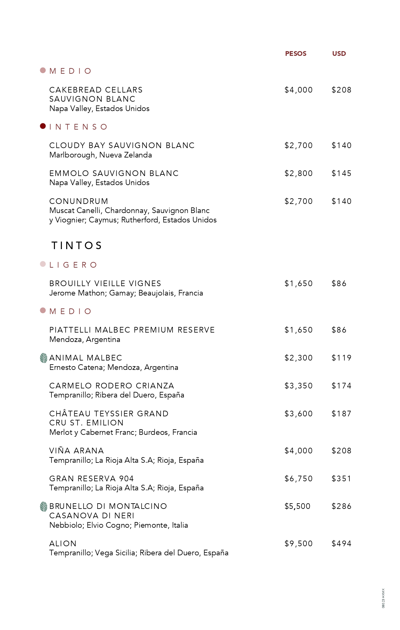 Menú